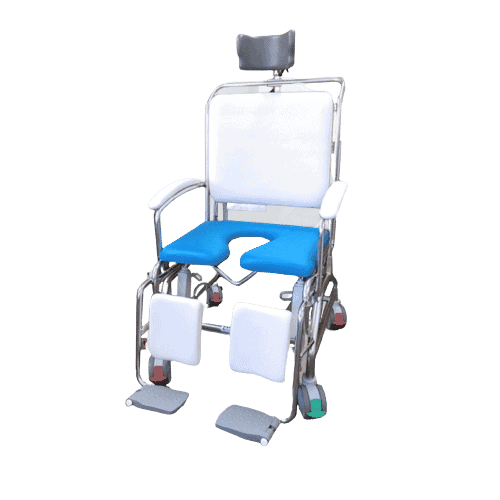 KCare Attendant Propelled Shower Commode - 600mm, Electric Tilt - Respirico